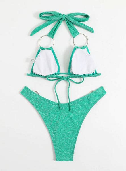 Solid Color Halter Sexy Bikini Ncocon