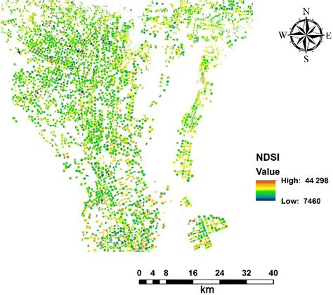 Normalized Difference Salinity Index Ndsi Thematic Map Over The Study