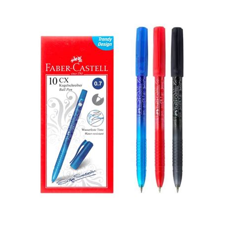 ปากกาลูกลื่น เฟเบอร์ คาสเทล Cx 7 0 7มม 10ด้าม กล่อง Like Office