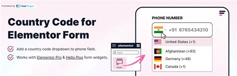 Country Code For Elementor Form Telephone Field Plugin —