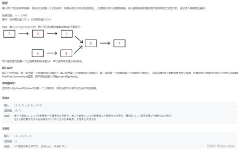 剑指offer两个链表的第一个公共结点 Csdn博客