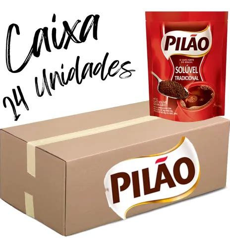 Café Solúvel Pilão Tradicional 24 Unidades Sachês 40g Cada Frete Grátis
