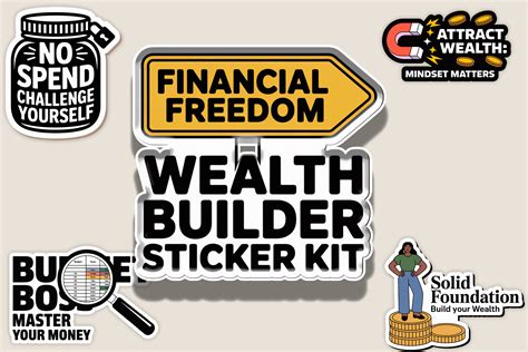 Financial Digital Stickers For Budgeting Graphic By Cosmically Created