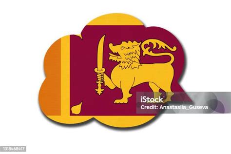 흰색 배경에 고립 된 란칸 국기와 3d 음성 거품 스리랑카 국가의 상징 0명에 대한 스톡 벡터 아트 및 기타 이미지 0명 3차원 형태 공부 Istock