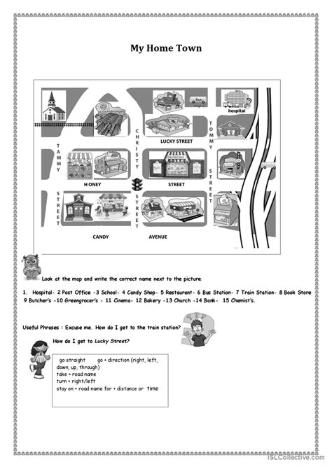 My Home Town Discussion Starters Sp English ESL Worksheets Pdf Doc
