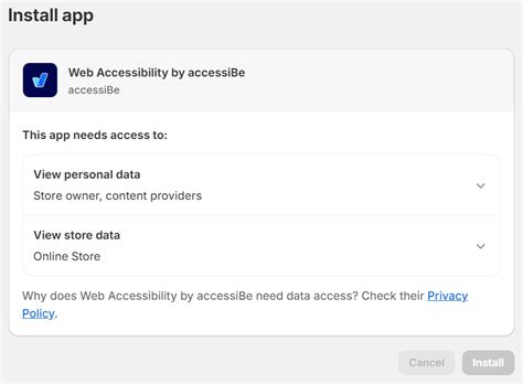 How To Install Accesswidget On A Shopify Store Accessibe