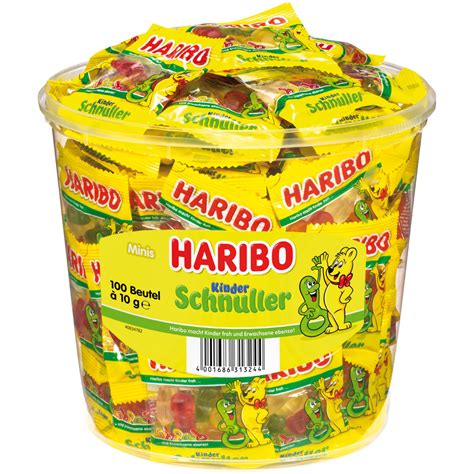 Haribo Pacifiers 100 Mini Bags Tub