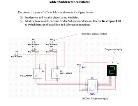 4 Bit Calculator Circuit Diagram