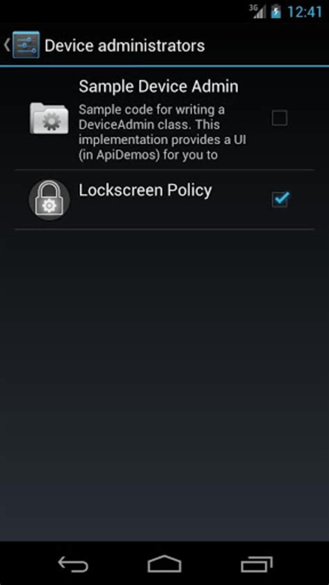 Lockscreen Policy For Android Download