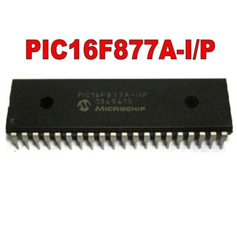 10pcs ic pic16f877a i p dip 40 pic16f877a 16f877 microcontroller dip40