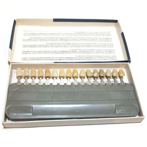 Dental Teeth Whitening Shade Guide Chart With 16 Colors Dental And
