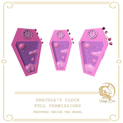 Second Life Marketplace Full Perm Draculas Clock Coffin