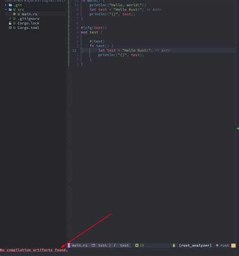 No Compilation Artifacts Found · Issue 324 · Simrat39rust Toolsnvim