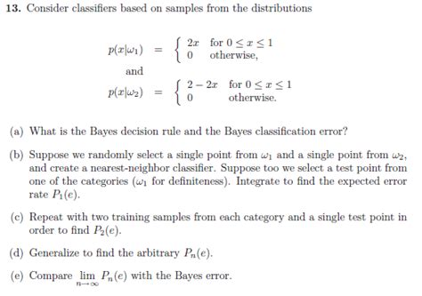 Probability Bayes Error And Nearest Neighbor Classification Cross
