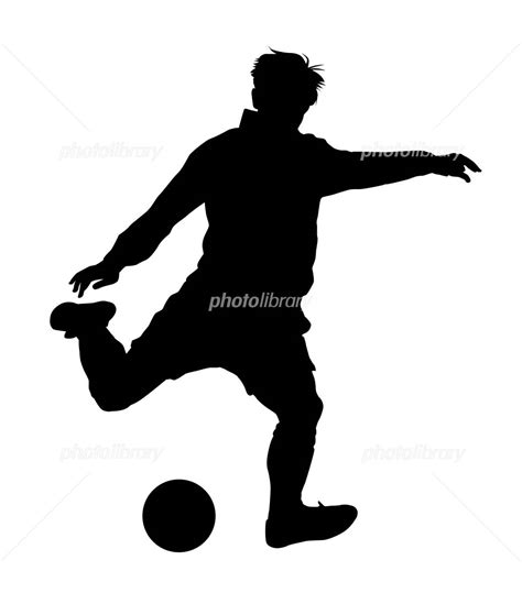 サッカーシルエット イラスト素材 3983591 フォトライブラリー Photolibrary