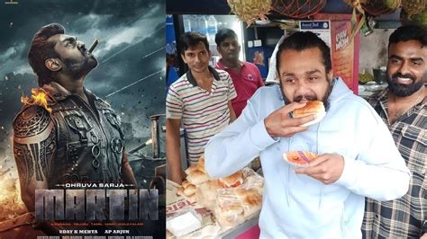 Martin Hero And Action Prince Dhruva Sarja Eating Vada Pav On The Street