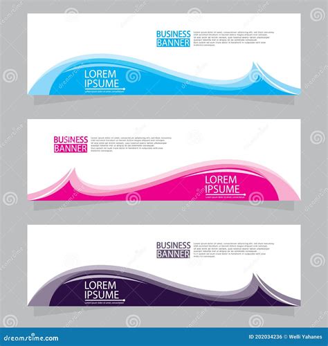 Vector Abstract Design Web Banner Template Web Design Elements Header Design Stock Vector
