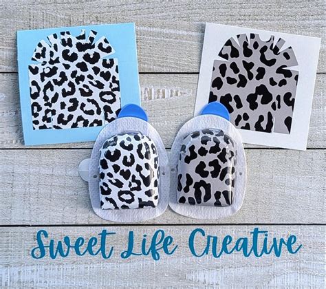 Snow Leopard Set Of 2 Omnipod Pod Decal Sticker Etsy