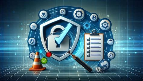 2d Vector As Security Audit Icon With A Checklist And Magnifying Glass Concept As Vector