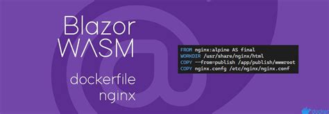 Pawel Bazyluk On Linkedin Dockerfile Blazor Wasm Nginx