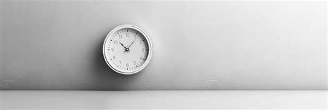 analog clock on white background premium ai generated image