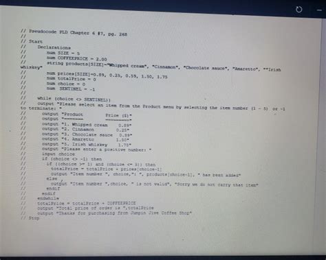 Solved Need This Pseudocode Turned Into C That Can Be Chegg