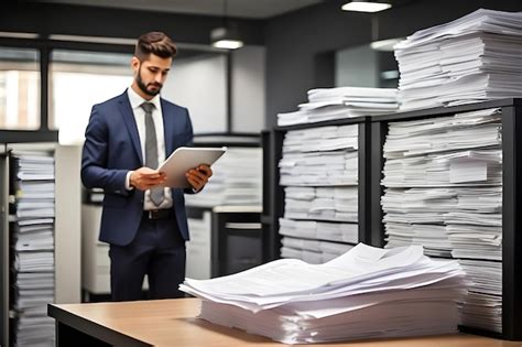 Premium Photo New Era And Paper Based System Depend On New Robotic