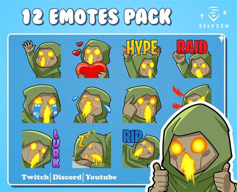 The Blight Dbd Killer 12 Emotes Pack Dbd Twitch Emotes Dead By