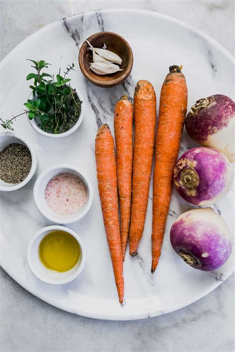 Herb Roasted Turnips And Carrots ⋆ Super Easy 5 Ingredients 30 Mins
