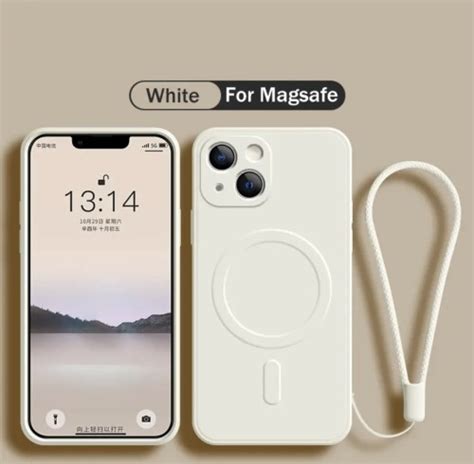 BIAŁE Etui z tłoczeniem MAGSAFE Iphone 12 NANCY ACCESSORIES