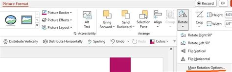 easily flip or rotate an image in powerpoint