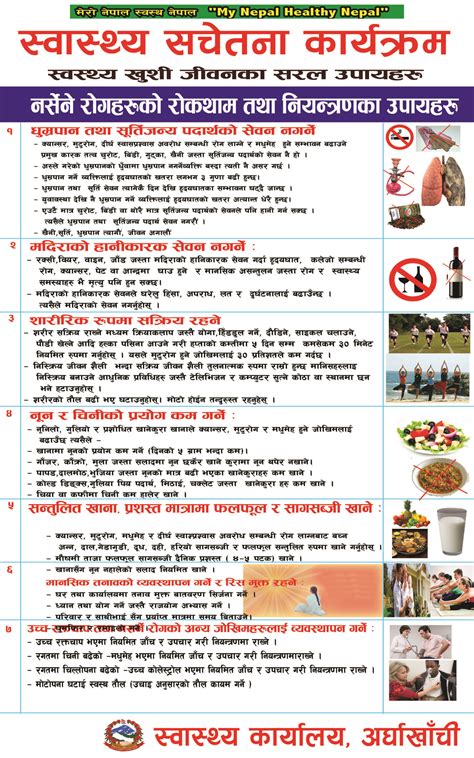 जिल्ला स्वास्थ्य कार्यालय अर्घाखाँचीद्वारा जनहितमा जारी सन्देश