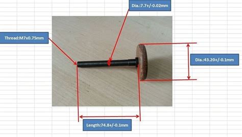 1pc Collet Holder Drawbar For 8mm Watchmaker Lathe Metric M7 0 X 0 75mm
