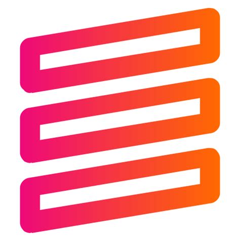 Icono De Barra Oblicua Generic Gradient Outline