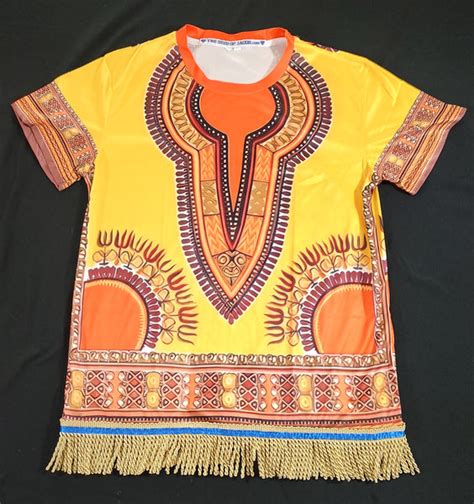 Hebrew Israelite Dashiki Print Shirt With Fringes The Seed Of