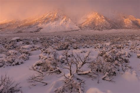 Fading Light Sierra Nevada Foothills Eastern Sierra California