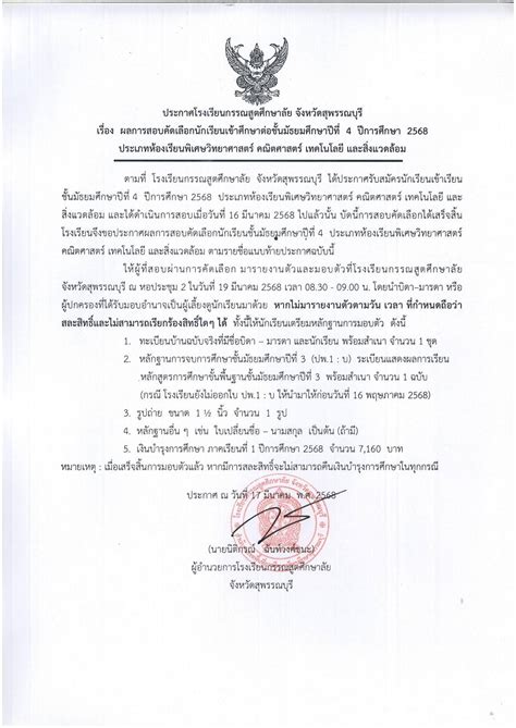 ผ ประชาสัมพันธ์ โรงเรียนกรรณสูตศึกษาลัย จังหวัดสุพรรณบุรี Facebook