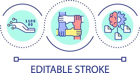 Programming Language Community Support Loop Concept Icon Building