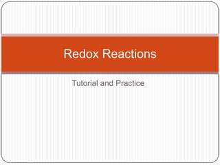 Redox Reactions Pptx Chemistry Science