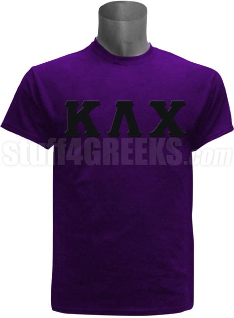 Kappa Lambda Chi Greek Letter T Shirt Purple
