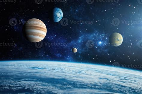 A Breathtaking View Of A Distant Planetary System With Multiple Planets