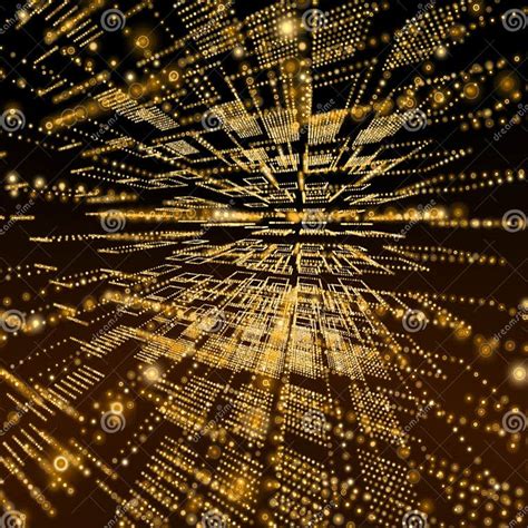 Yellow Matrix Stock Illustration Illustration Of Generated 11184320