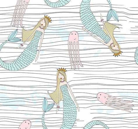 Premium Vector Vector Cute Mermaid