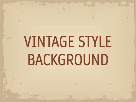 Vintage Background Designs For Powerpoint