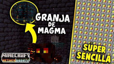 Granja De Magma Cubes Simple Para Minecraft 116 1161 Tutorial