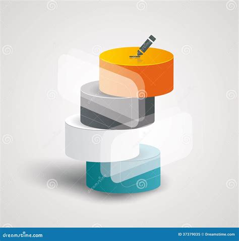 Diagram Template Of Multidirectional Pointers Stock Vector Illustration Of Destination Guide