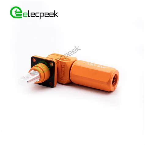 Dc Battery Power Plug Connector 200a Ip67 Black Electronic Control