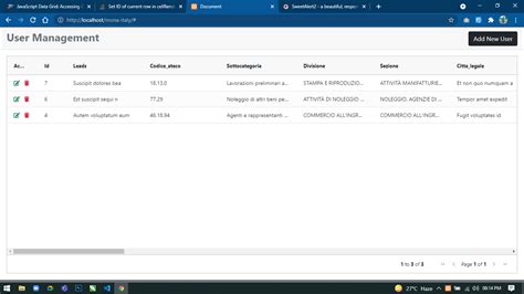 Javascript Set Id Of Current Row In Cellrenderer Function Which