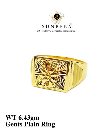 92 Male New Design Gents Gold Ring At Rs 7378gram In Mumbai Id