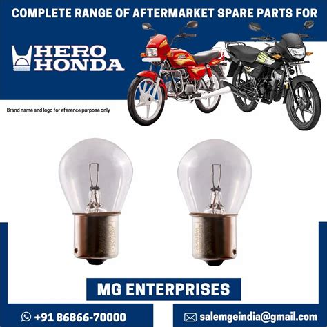 Indicator Bulb For 12 Volt 10 Watt For Hero Honda Motorcycles At Rs 100